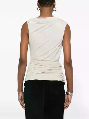 ENTIRE STUDIOS Drape Gathered Top - Grey
