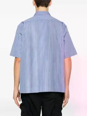 Sacai Striped-pattern Short-sleeve Shirt