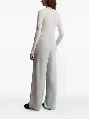 12 STOREEZ Terry Wide Leg Trousers