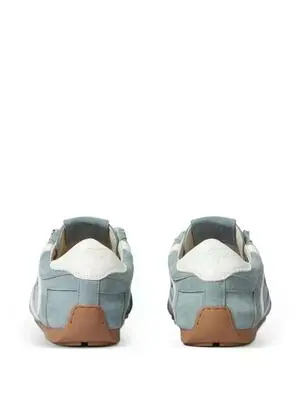 Claudie Pierlot Swing Leather Lace-up Sneakers - Blue