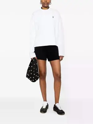 Eric Bompard Cashmere Jersey Knit Shorts - Black