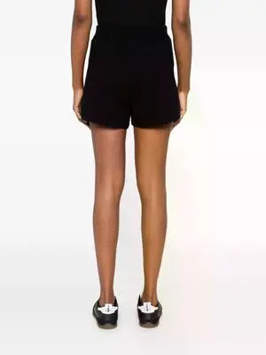 Eric Bompard Cashmere Jersey Knit Shorts - Black