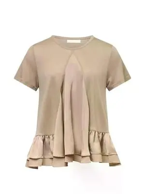 CLUB21 Ruffled Knit T-shirt