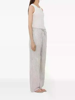 Loulou De Saison Cisco Striped Drawstring Trousers