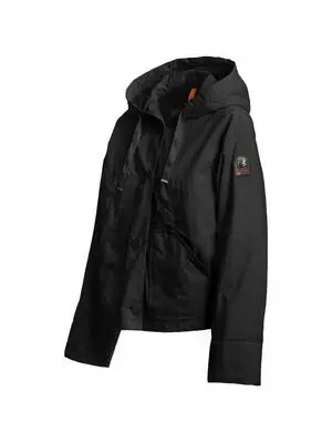 PARAJUMPERS Rosemary Hooded Button-down Jacket - Black