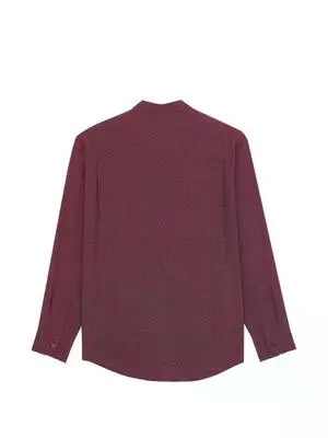 Saint Laurent Cassandre Buttoned Dotted Shirt - Red