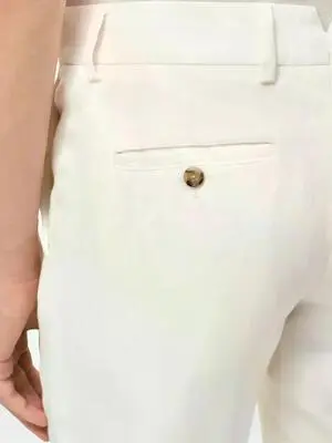 AMI Paris Blended Linen Straight Trousers