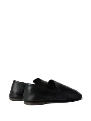 LEMAIRE Nappa Lambskin Slip-on Slippers - Black