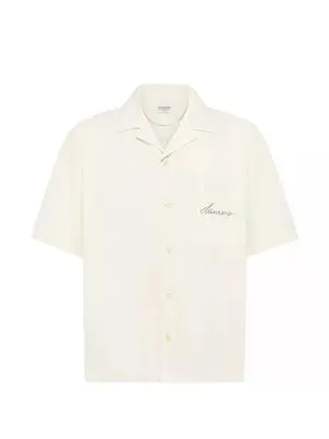 LANEUS Chest-pocket Shirt - Neutrals