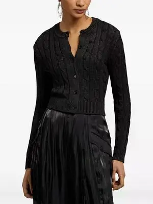 Ralph Lauren Cable Knit Cropped Cardigan