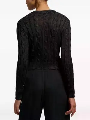 Ralph Lauren Cable Knit Cropped Cardigan