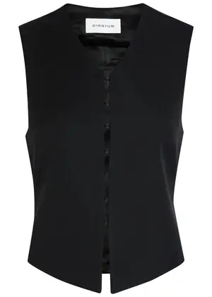 ARMARIUM Wool And Satin Vest