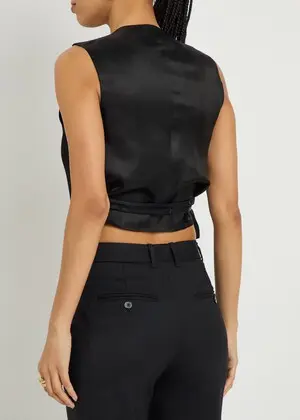 ARMARIUM Wool And Satin Vest