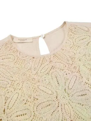 GLANSHIRT Macramé-lace Top