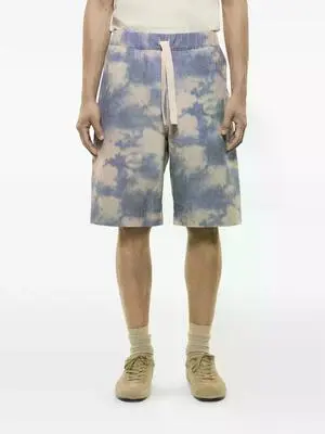 LANEUS Tie-dye Drawstring Shorts
