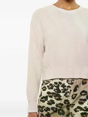 LANEUS Crew Neck Knitted Sweater