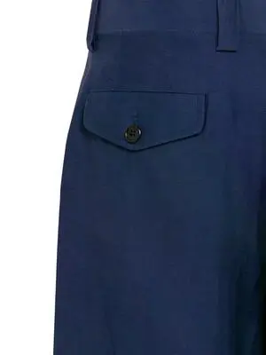 LANEUS Buttoned Flap Pocket Trousers