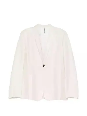 Liviana Conti Shawl Collar Single-breasted Jacket - Neutrals