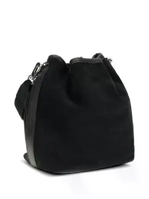 Pierre Hardy Maxi Alpha Day Drawstring Flap Bucket Bag - Black