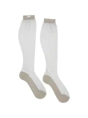 MAISON MARGIELA Ribbed-cuff Socks - Grey