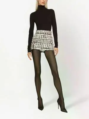 Dolce & Gabbana High-waisted Embellished Briefs