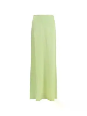 KRISTINA TI Straight Maxi Skirt - Green