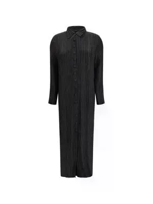 GONGDID DESIGN Buttoned Maxi Dress - Black