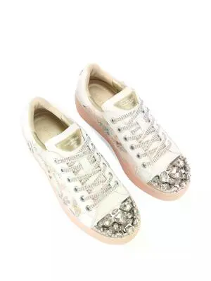 Kurt Geiger Crystal-embellished Low Top Sneakers