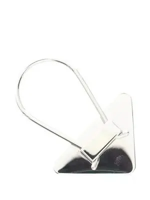 Prada 2020s Triangle-logo Keyring