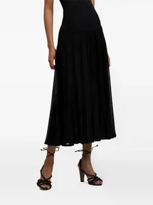 Ralph Lauren Celia Ottoman Pleated Skirt
