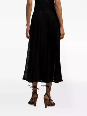 Ralph Lauren Celia Ottoman Pleated Skirt