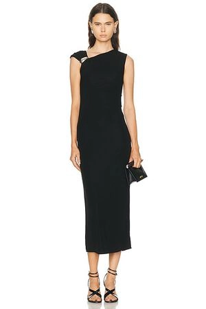 L'academie Maeko Midi Dress - Black