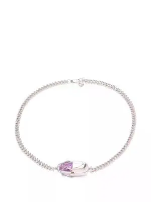 CAPSULE ELEVEN Crystal Amethyst Necklace - Silver