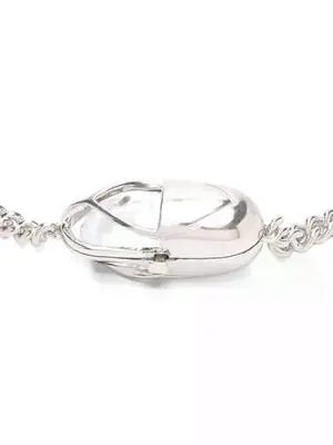 CAPSULE ELEVEN Polished Clear Quartz Necklace - Silver