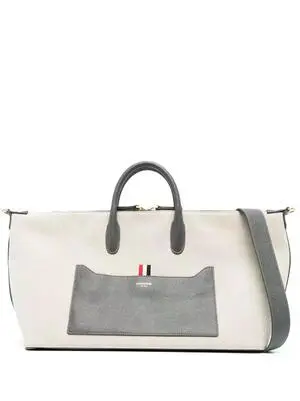 Thom Browne Medium Canvas Tote Bag - Neutrals