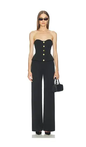 L'Agence Anna Structured Peplum Corset Top