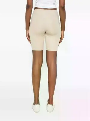 AUTRY Logo Detail High-rise Shorts - Neutrals