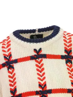 Moncler Jacquard Crew Neck Sweater