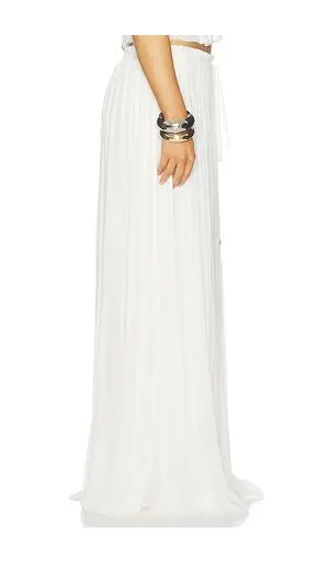 Hanne Bloch Silk Tulle Maxi Skirt - Ivory