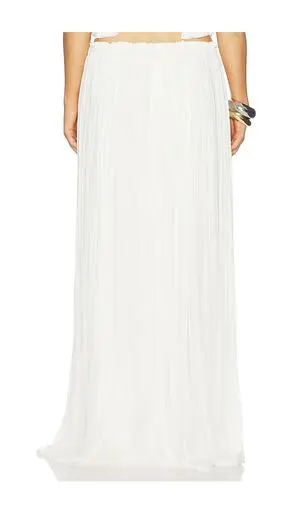 Hanne Bloch Silk Tulle Maxi Skirt - Ivory