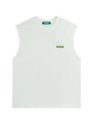 BARROW Sleeveless Graphic Tank Top White