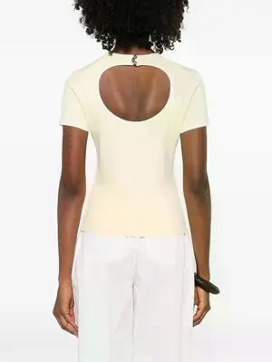 Maje Cut-out Short-sleeve T-shirt