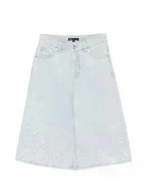 Maje Rhinestone Embellished Bermuda Shorts