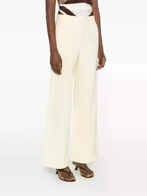 Maje Belt-loops Wide-leg Trousers