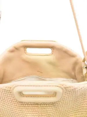 Maje Miss M Fringed Shoulder Bag With Raffia Effect