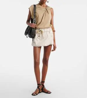 Isabel Marant Étoile Jamily Cotton-blend Mini Skirt
