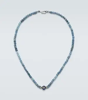 Ileana Makri Sterling Silver Beaded Necklace With Gemstones - Multicoloured