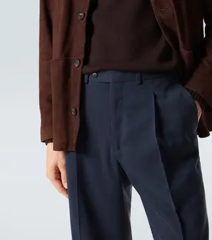 SAMAN AMEL Silk Wide-leg Trousers