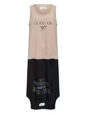 MAISON MARGIELA Cut-out Midi Dress - Neutrals