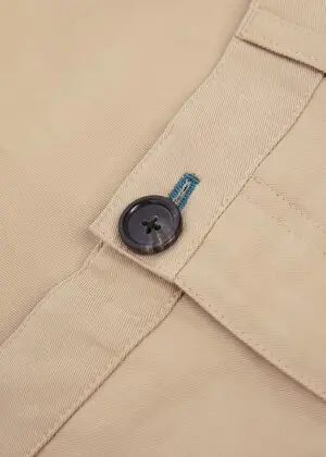 Paul Smith Tapered-leg Cotton And Linen-blend Trousers - Beige